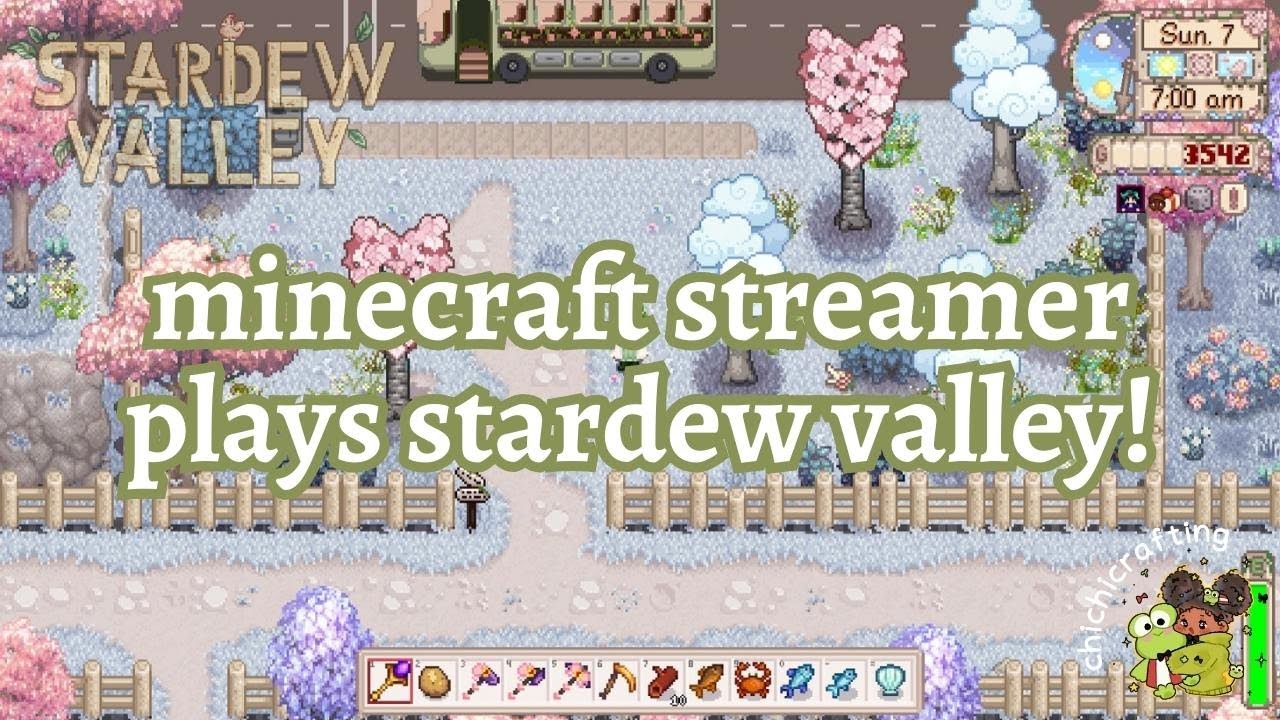 minecraft streamer plays stardew ♡ summer year one - YouTube