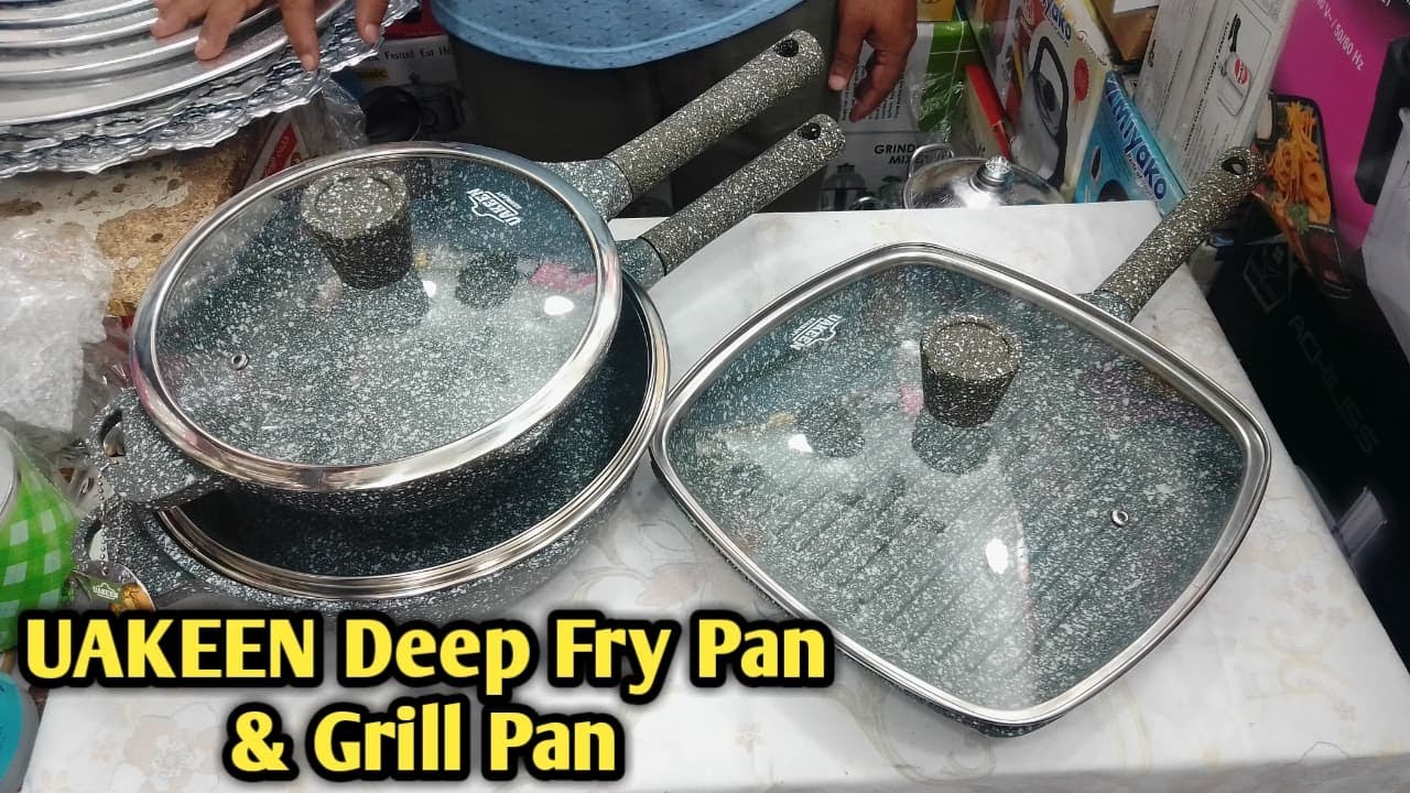 UAKEEN Ceramic Deep Fry Pan & Grill Pan Price.. Call for Order 01717 ...