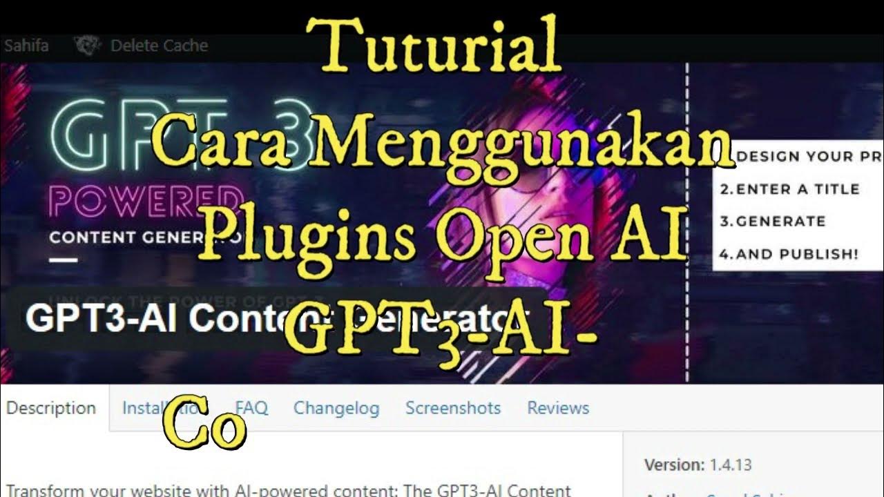 Tuturial Cara Menggunakan Plugins OpenAI GPT3 AI Content Generator - YouTube