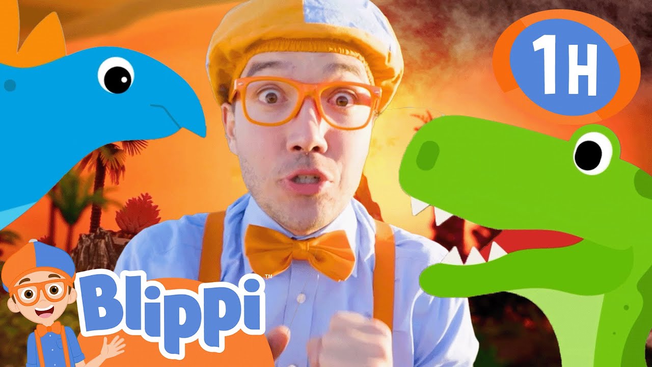 Dinosaur Song| BLIPPI Toy| Moonbug Kids - Toy Play Fun! - YouTube