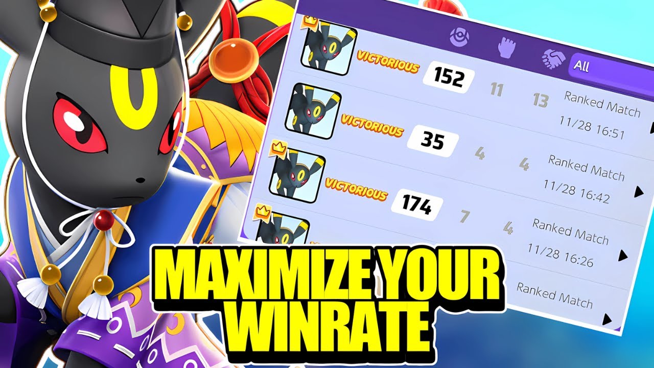 Master Umbreon in Solo Queue to Secure Wins in Pokemon Unite - YouTube