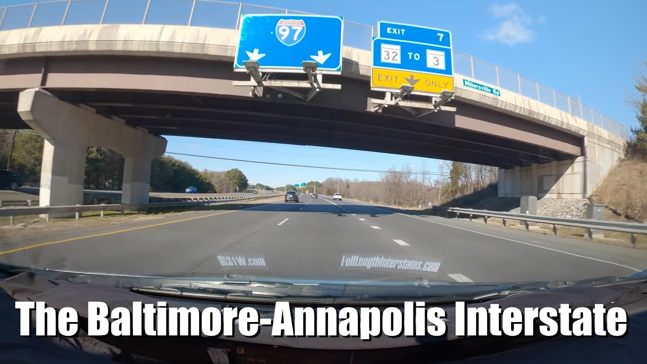 I-97 Full Length 4K60 Baltimore Annapolis Interstate Front View - YouTube