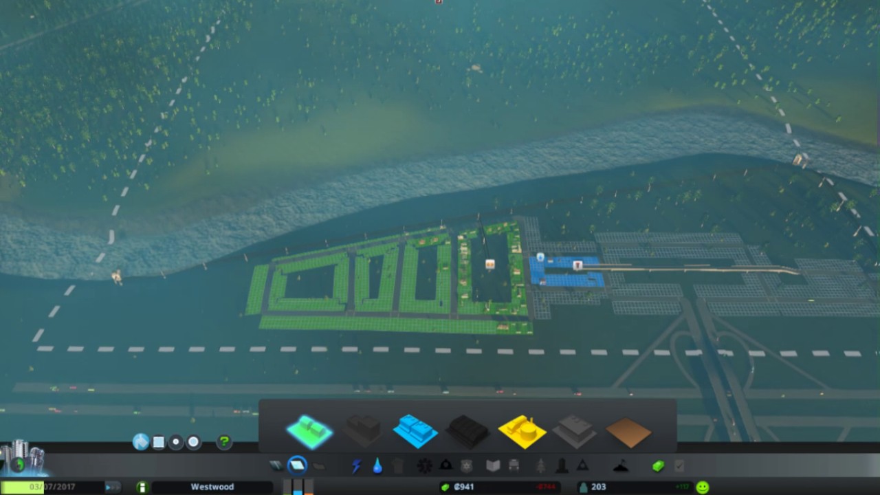 Cities: Skylines Getting Started on River Run Map - YouTube