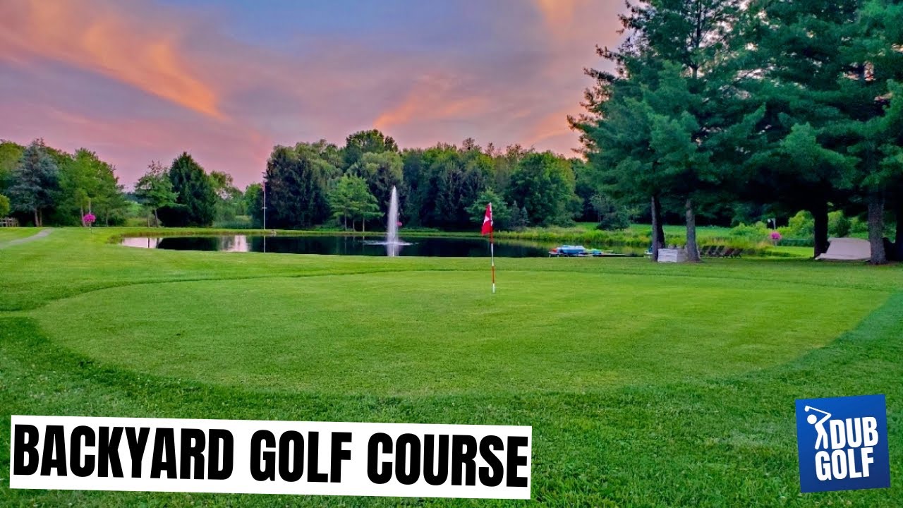 Building a Backyard Golf Course - DIY Build - YouTube