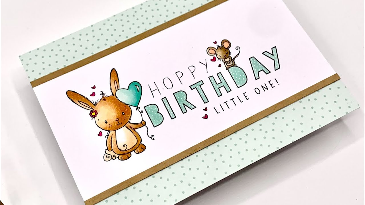 BIRTHDAY CARD: Rachelle Anne Miller - Hoppy Birthday Bunny (digital ...