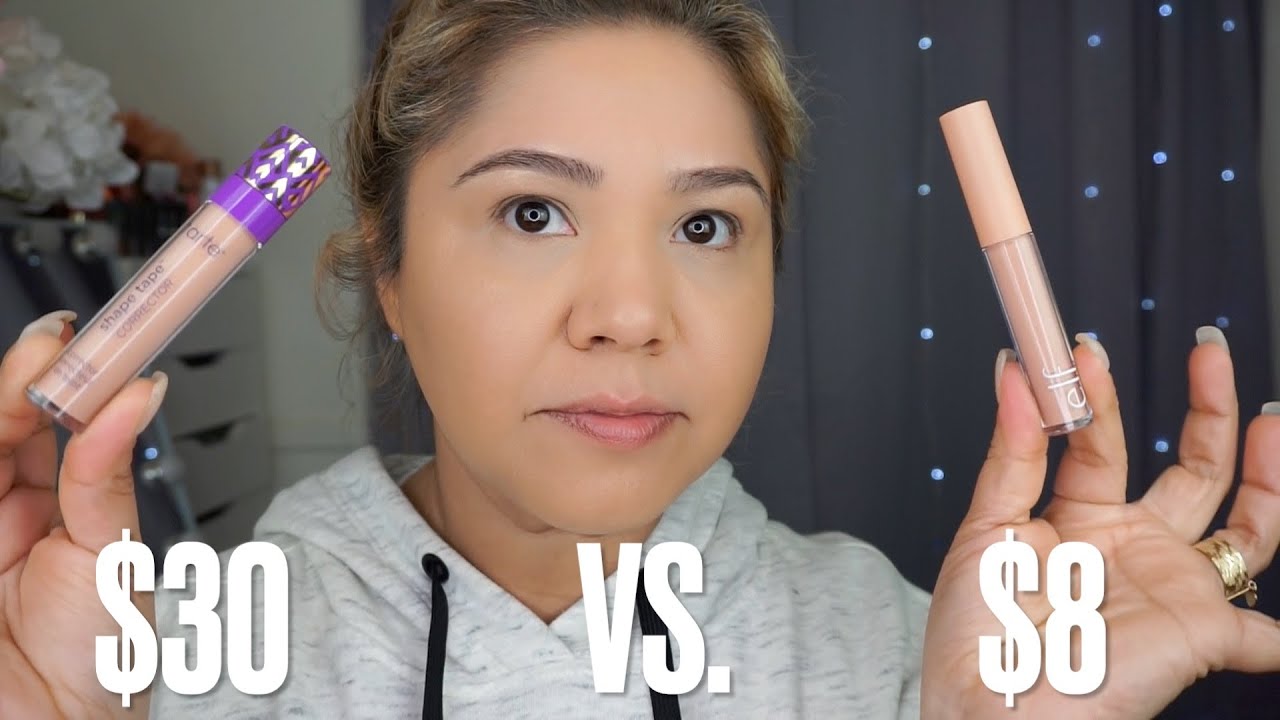 TARTE SHAPE TAPE Color Corrector Vs ELF Camo Color Corrector | $30 Vs ...