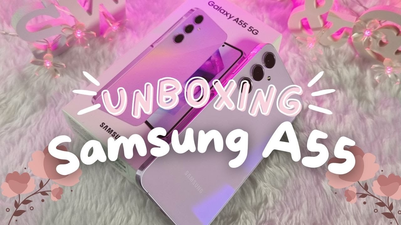 UNBOXING do Meu NOVO Celular!!! Samsung GALAXY A55 5G ROSA ou Awesome ...