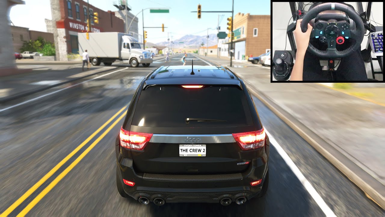 Jeep Grand Cherokee - The Crew 2 | Logitech g29 gameplay - YouTube