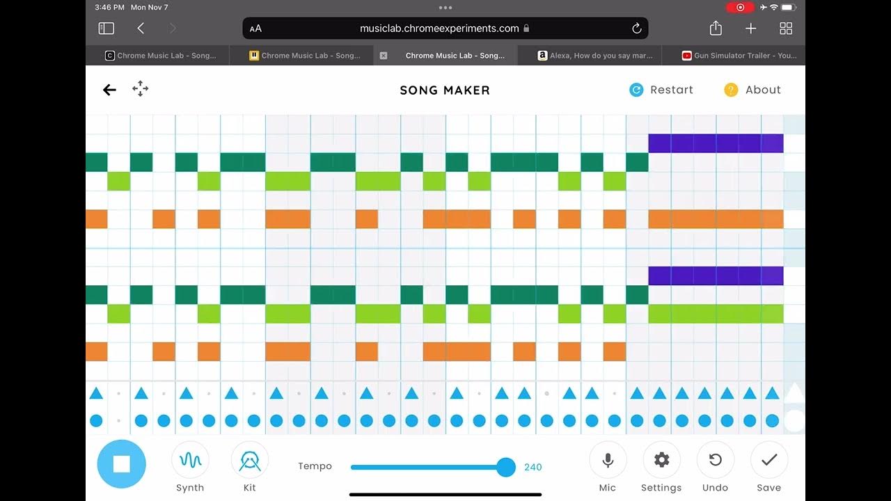 my song on song maker(remastered) - YouTube