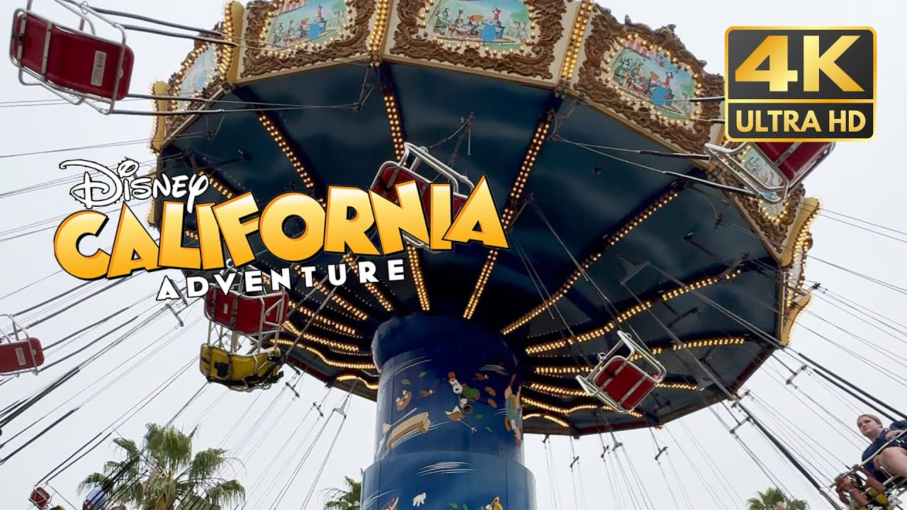 [4K] Silly Symphony Swings 2024 | Full Ride POV | Disney California ...