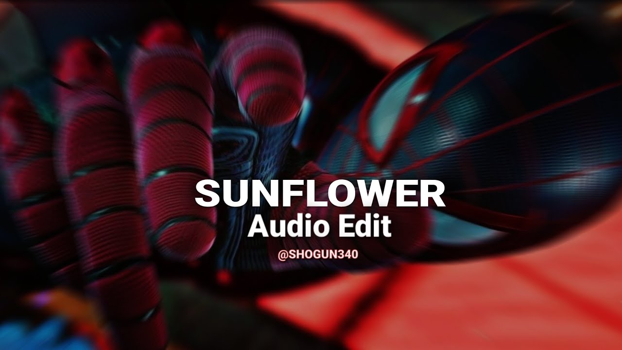 POST MALONE, SWAE LEE - SUNFLOWER Audio Edit [slowed] - YouTube