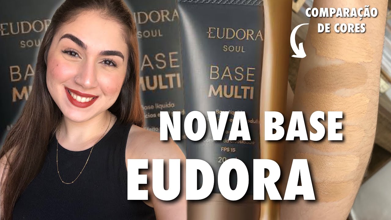 NOVA BASE EUDORA MULTI 8 EM 1 | TESTEI BASE BARATINHA EUDORA ...