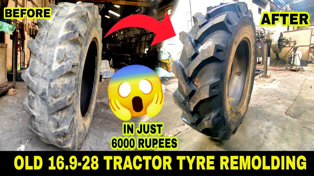 😱Tractor Tyre Resoling (Remold) 🔥| Truck Tyre Remolding | Tyre Engineer ...