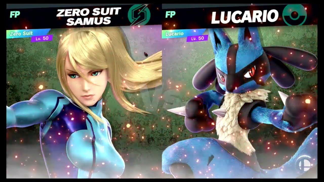 Super Smash Bros Ultimate Amiibo Fights – Zero Suit Samus vs the World #39 Samus vs Lucario ...