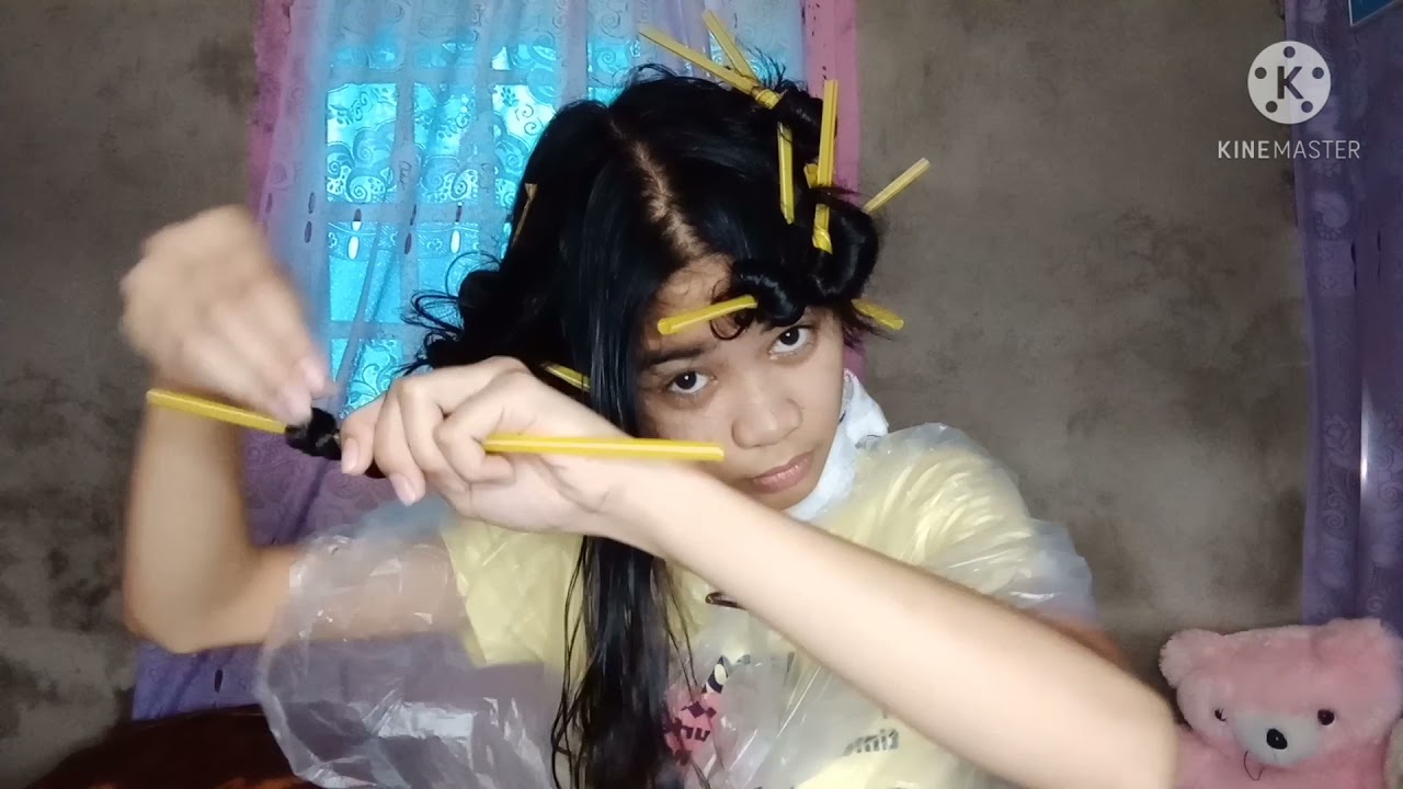 DIY CURLY HAIR (PAGODA COLD WAVE LOTION) - YouTube