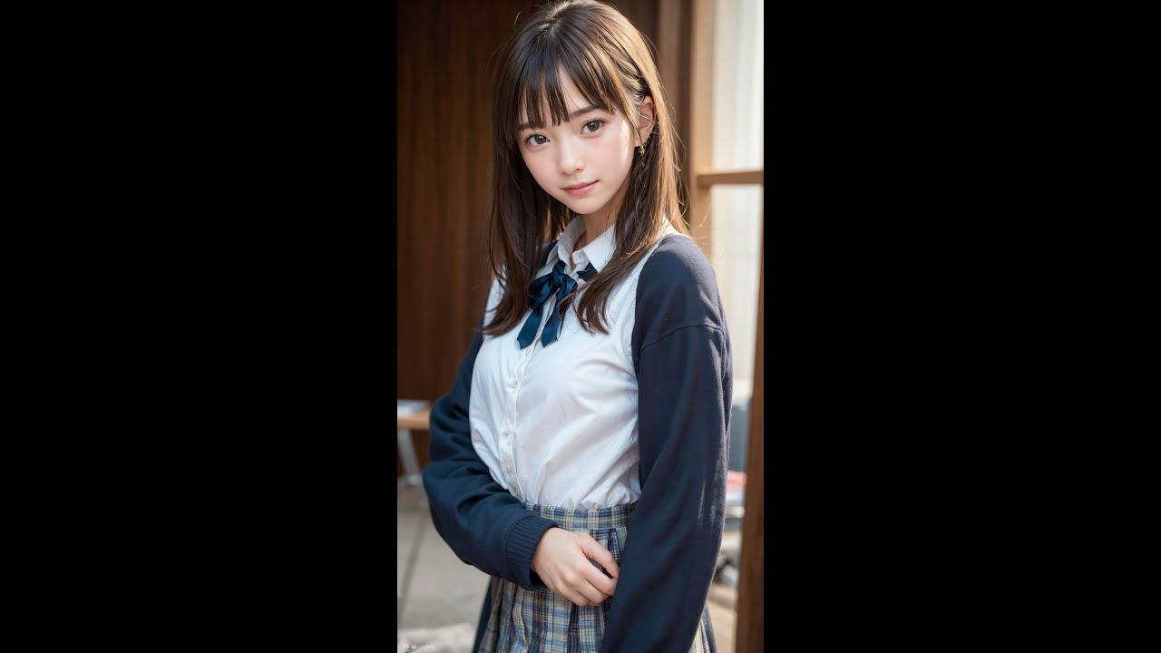 【4K AI LookBook】AI女子高生！| Stylish Outfits of AI High School Girl 02 ...