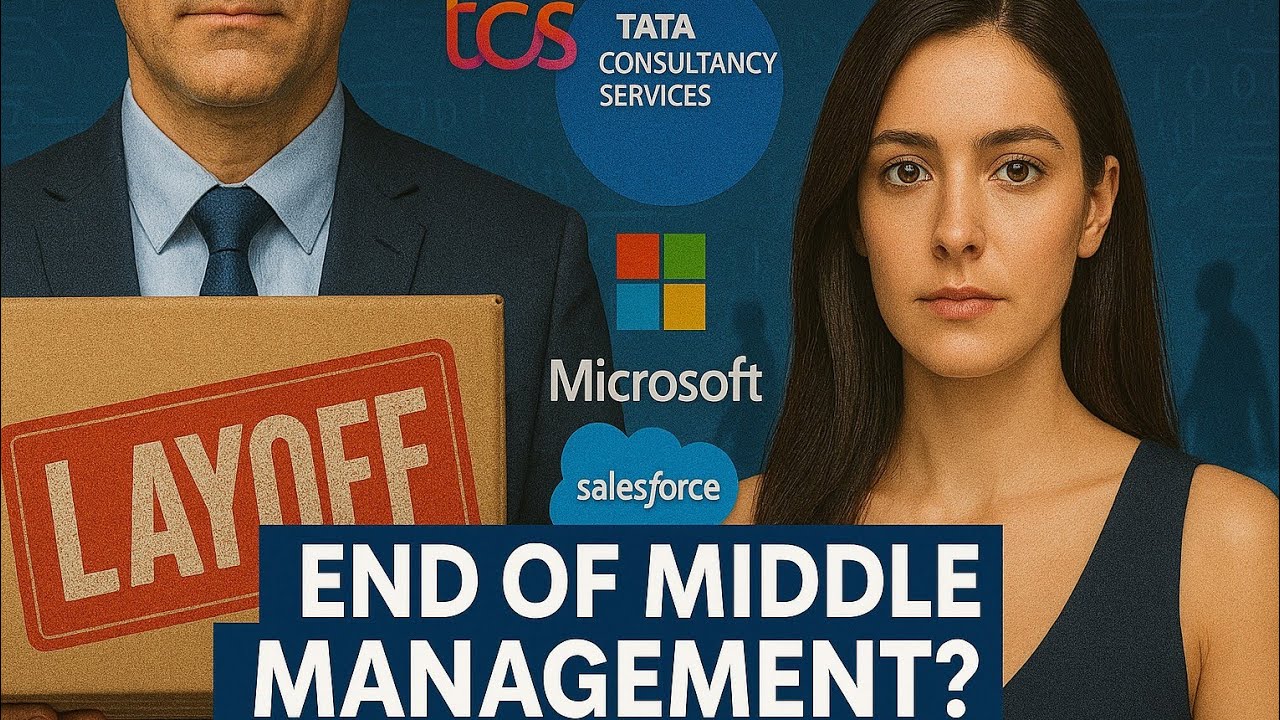 TCS, Intel, Microsoft Layoffs EXPLAINED: End of Middle Management? | AI Revolution Impact - YouTube