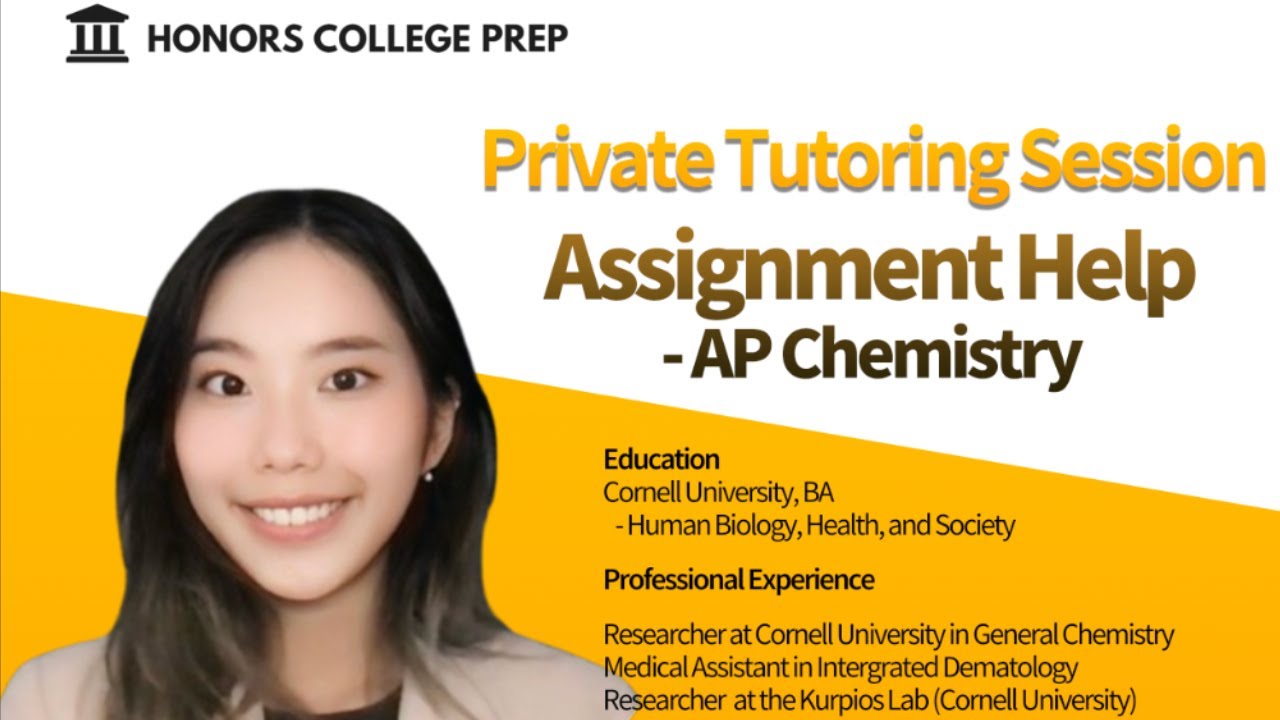 Eunice's Private Tutoring Session - Assignment Help (AP Chemistry ...