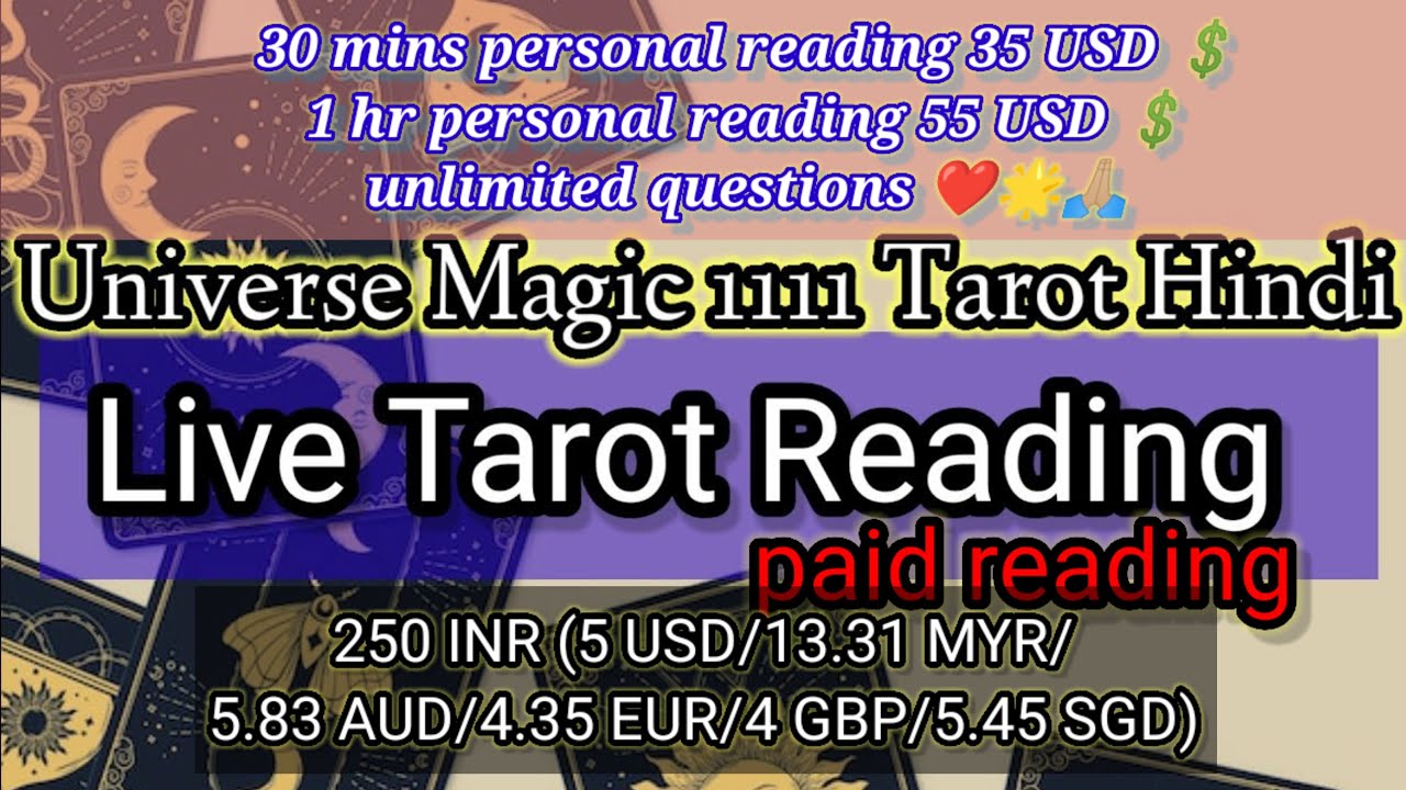 Live Tarot Donation 250 INR/5 USD/Question detail ||no free || check ...