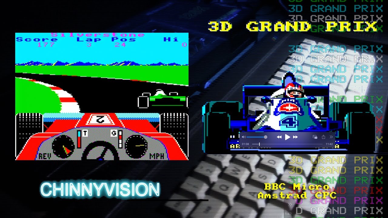 ChinnyVision - Ep 486 - 3D Grand Prix - Amstrad CPC, BBC Micro - YouTube