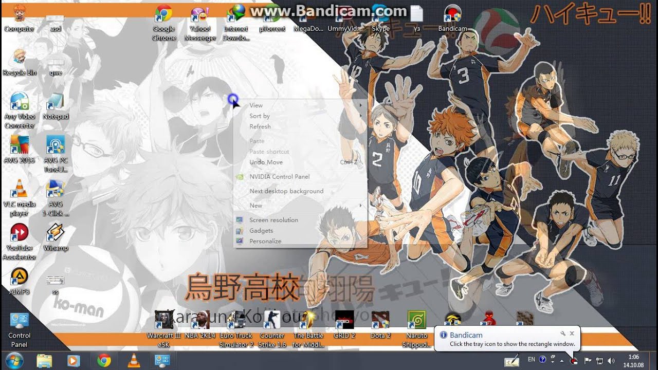 Haikyuu!! Pc theme win 7 - YouTube