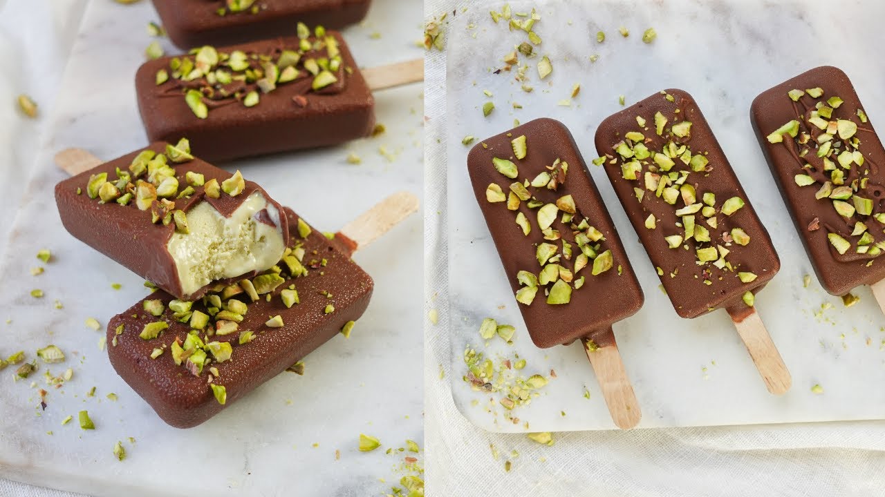 Recette Glace Pistache chocolat ! - YouTube