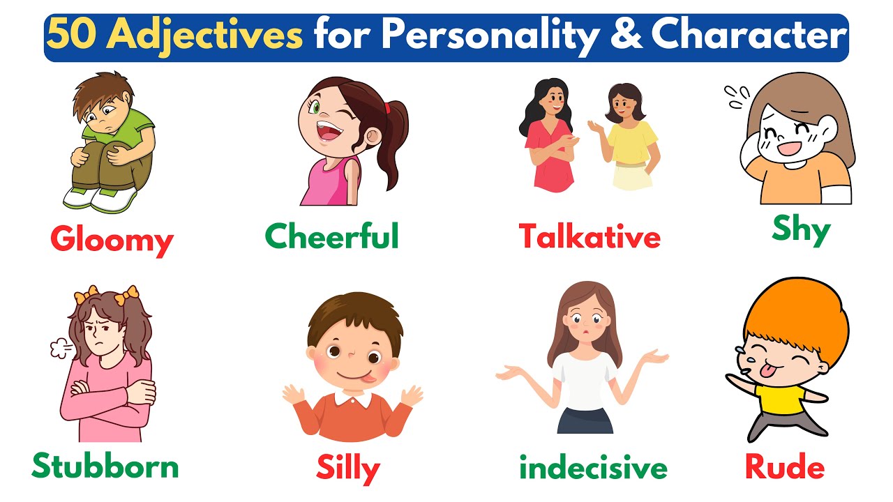 50 Adjectives to Describe Personality & Character | Adjective Words ...