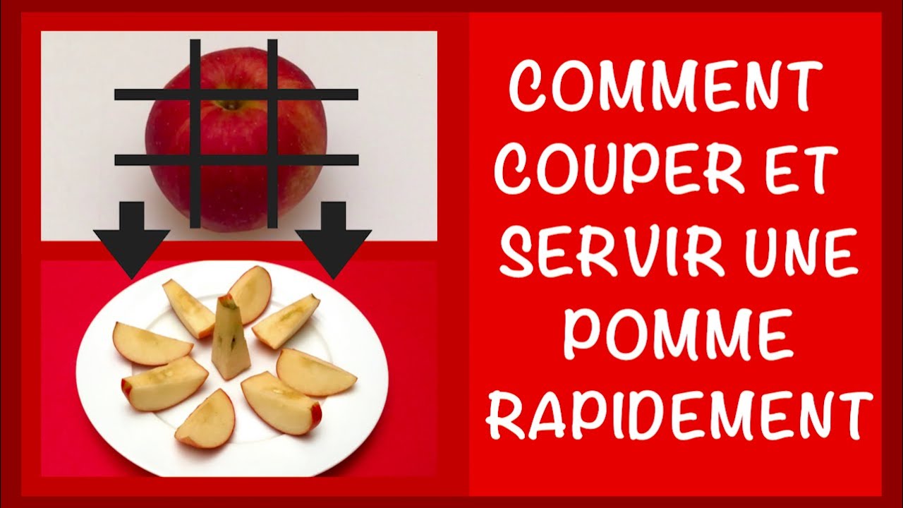 Comment Couper et Servir une Pomme Rapidement avec la Coupe en Tic-Tac ...