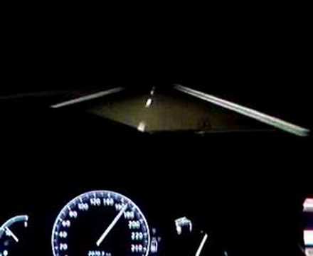 mercedes benz s320 cdi night vision at 220km/h - YouTube