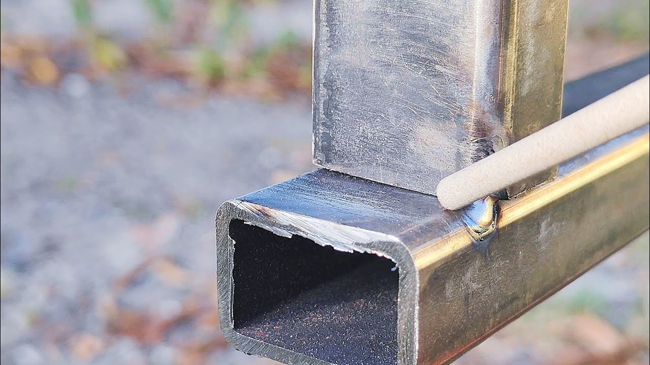 few know the secret trick of welding 2f on square tube pipe - YouTube