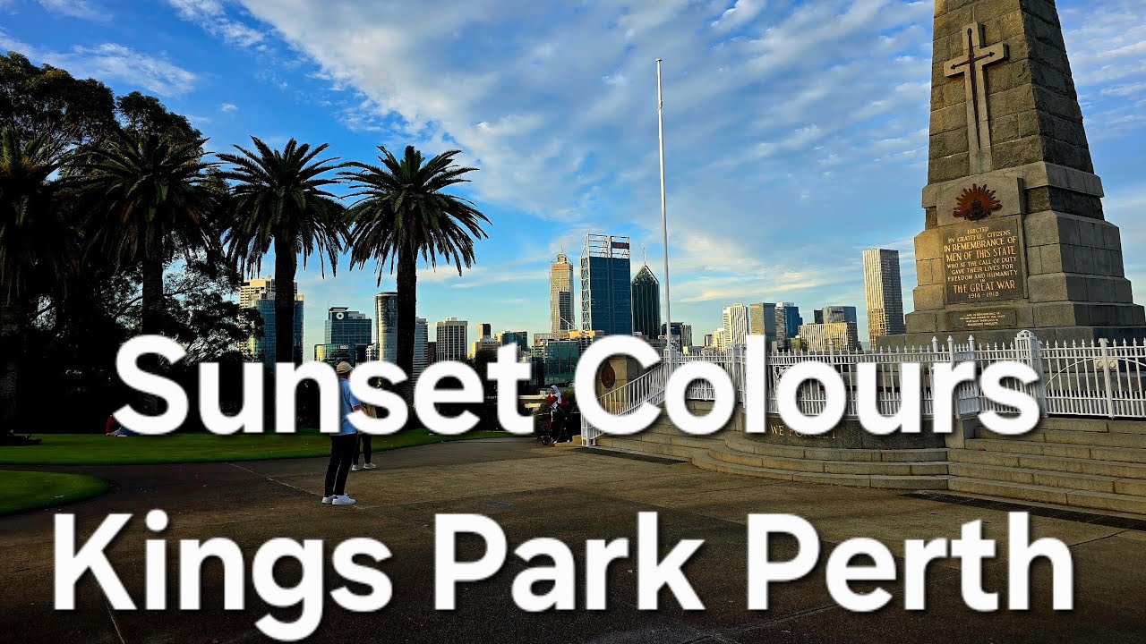 Brilliant Sunset Colours in Winter at Kingspark Perth #sunset # ...
