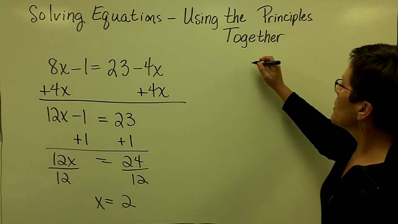 17 - Introductory Algebra - Solving Equations - Putting it all together ...