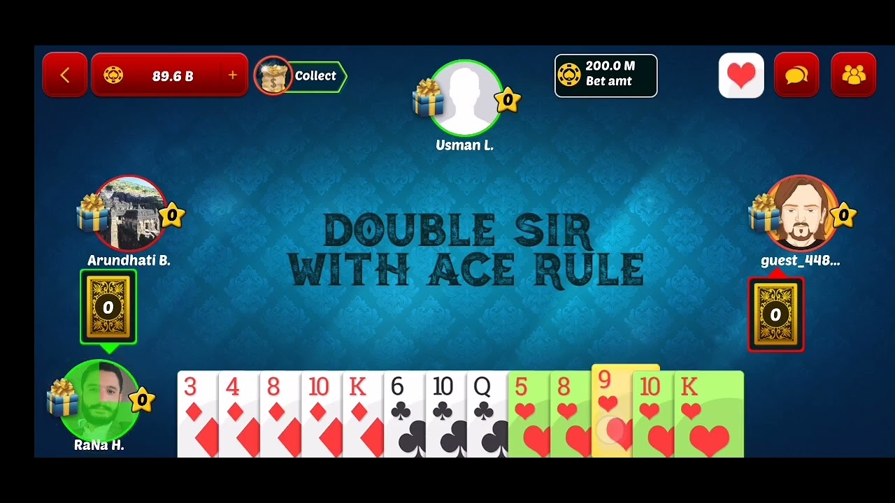 | Double sir with ace rule | #rung #lover ♠️♦️♣️♥️ - YouTube