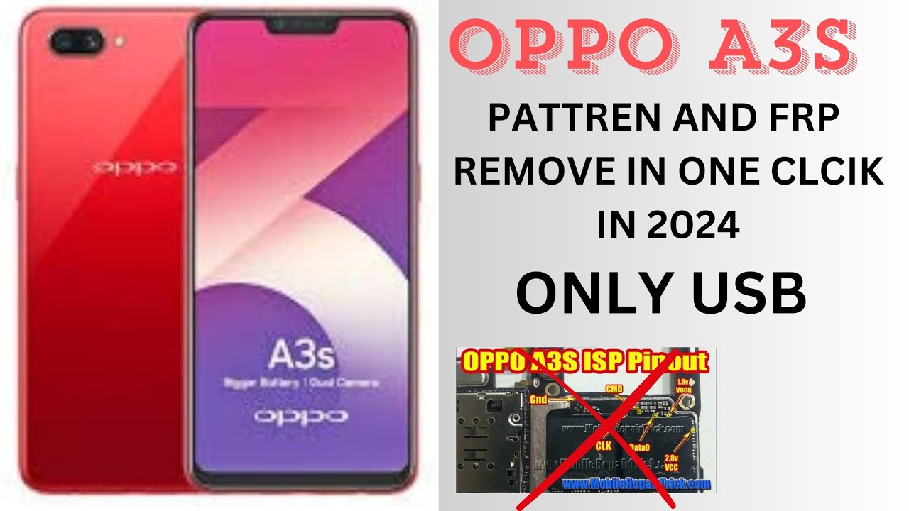 Oppo A3s Password Remove in One Click in 2024 new trick/Chp 1803 ...