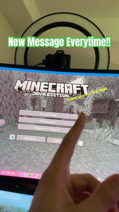 New Minecraft Message Everytime! #shorts - YouTube