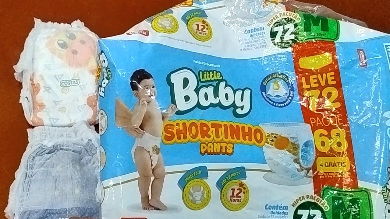 Fralda Calça Shortinho Little Baby Vale a Pena Resenha Completa! - YouTube