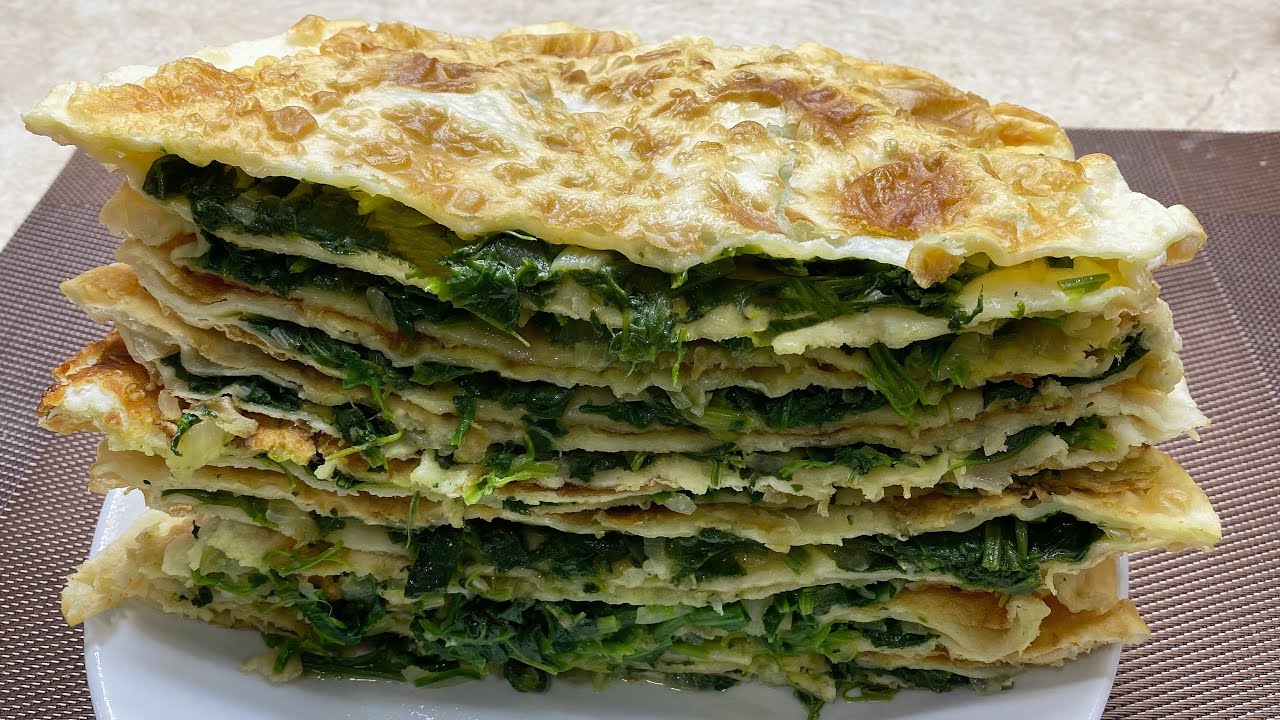 Мука+Вода и Зелень!!! ВКУСНЕЕ ВСЯКИХЧЕБУРЕКОВ!!Потрясающее лепёшки с ...