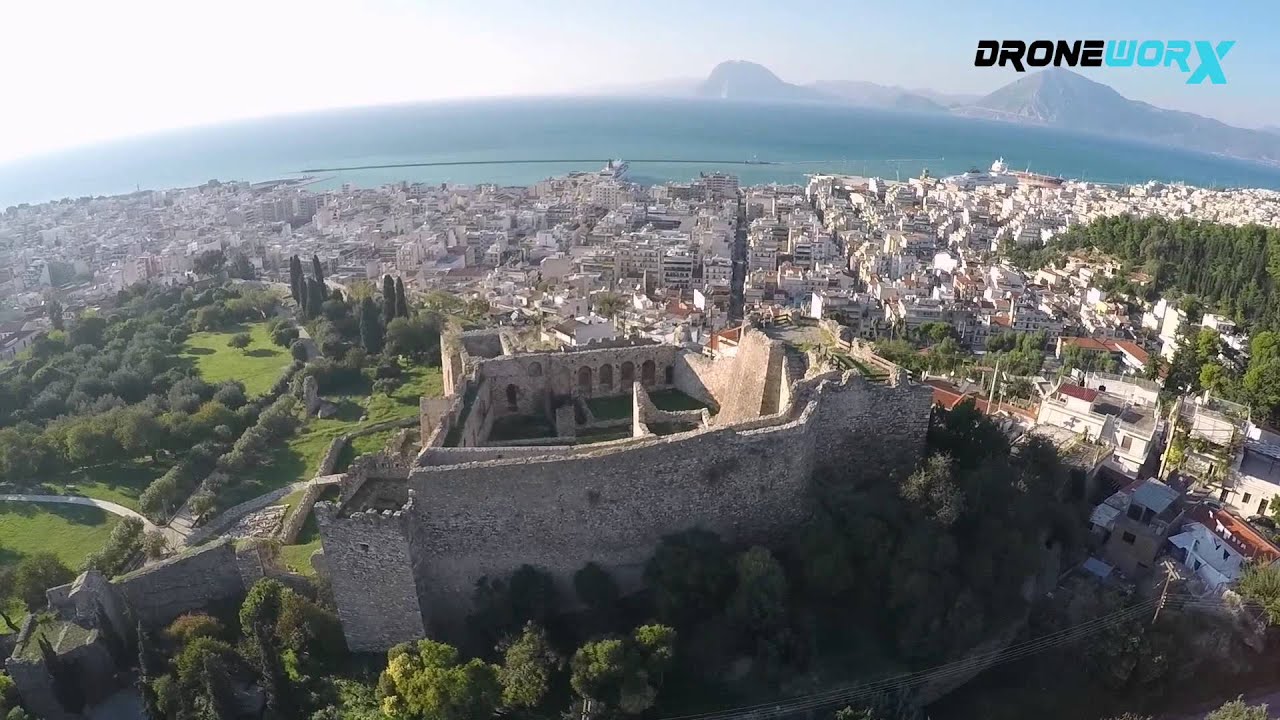 Κάστρο Πάτρας aerial view - Patra's castle aerial view - YouTube