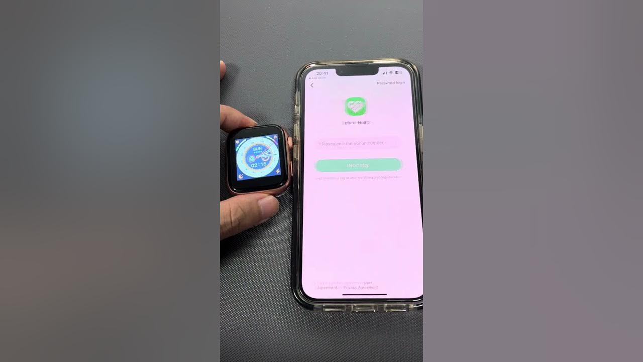 Tutorial on how to use smart watch T500 to connect to mobile phone via ...