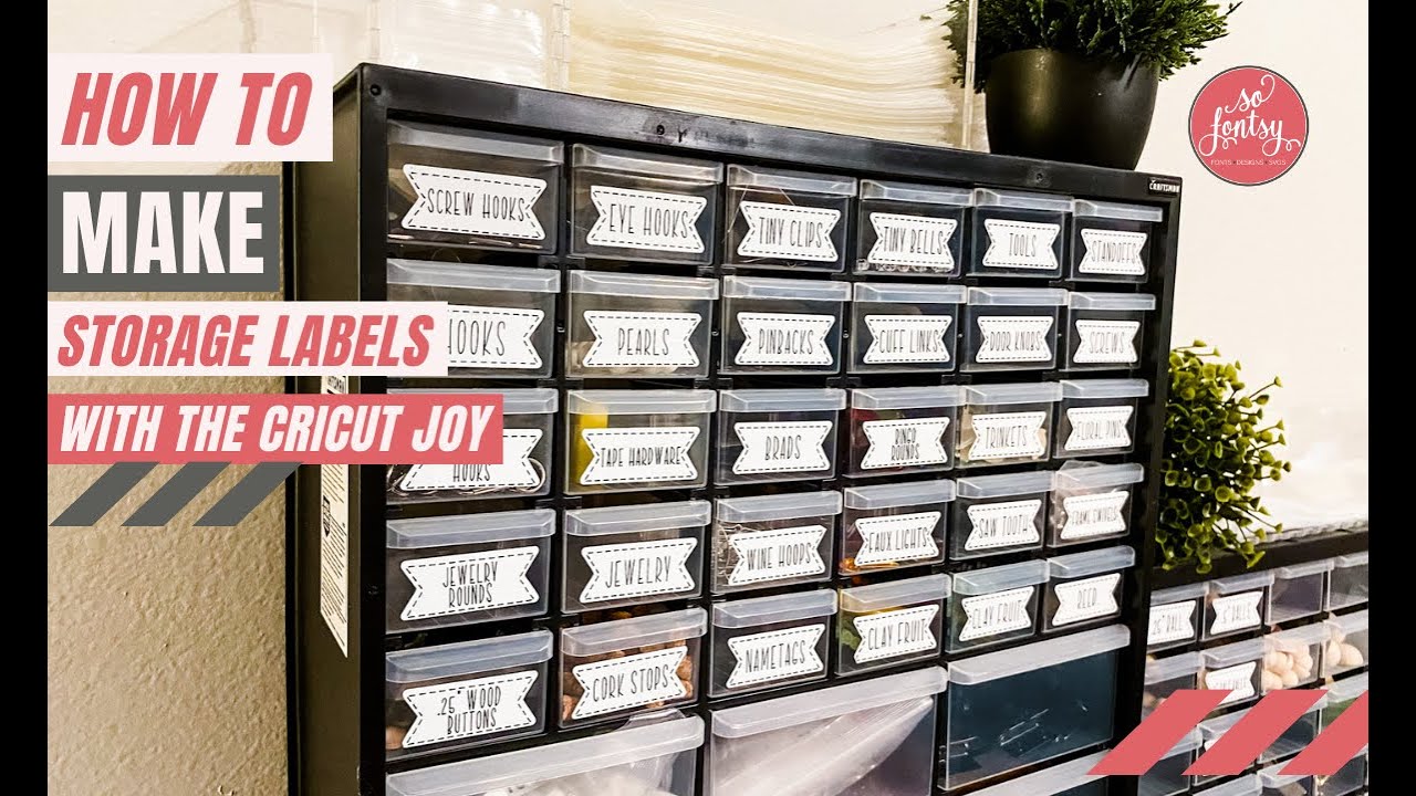 How to Make Craft Room Labels Using Cricut Joy Pens and Smart Vinyl ...