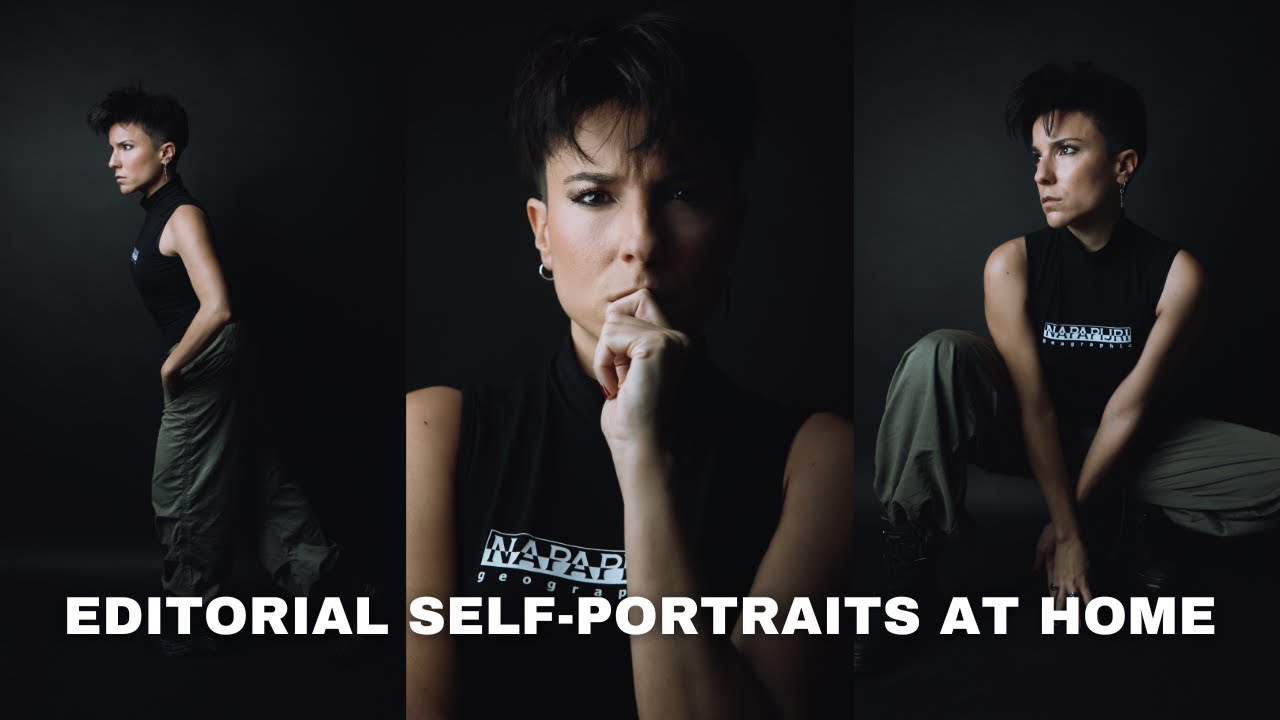 Fashion Self Portrait Photography in a Small Home Photography Studio ...