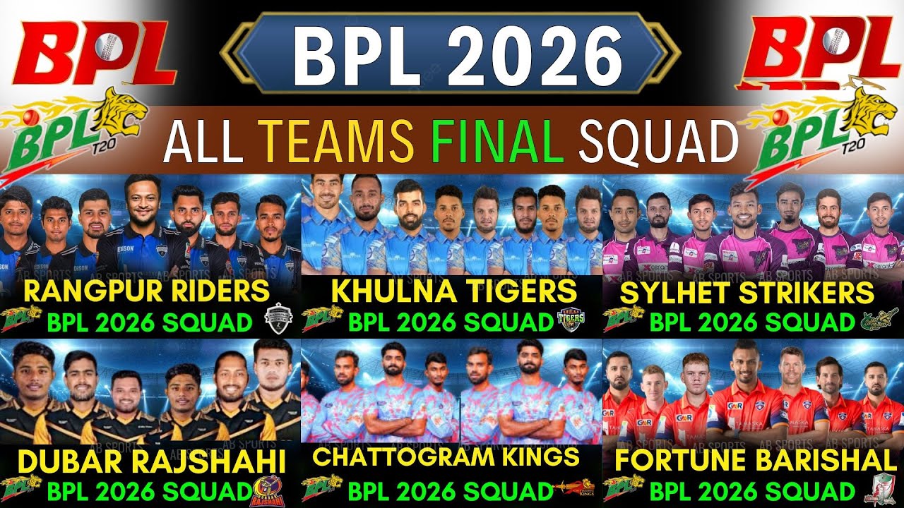 BPL 2026 - All Teams Full & New Squad | BPL 2026 Players List | BPL ...