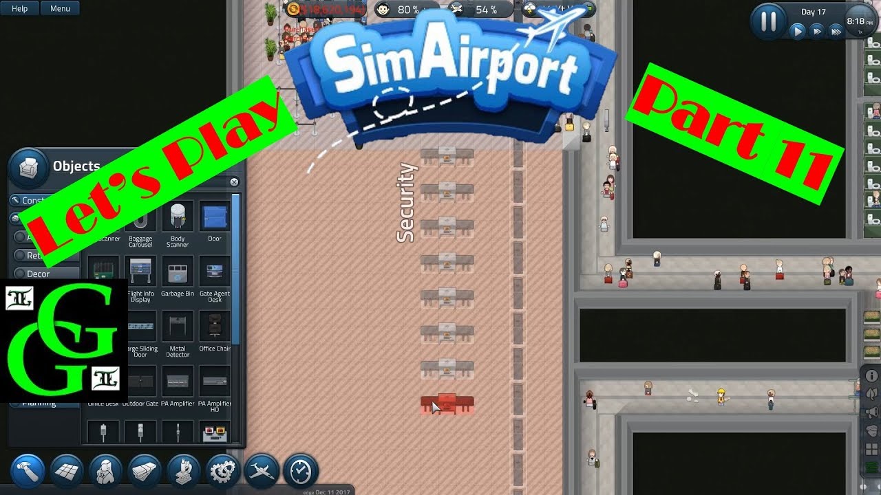 Sim Airport - Let's Play - Security Expansion and Issues - Part 11 ...