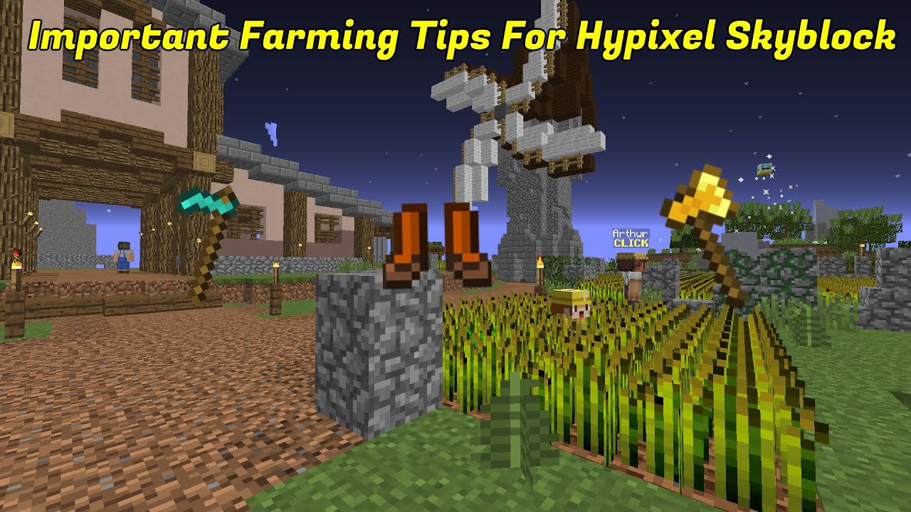 Important Farm Tips for Hypixel Skyblock - YouTube