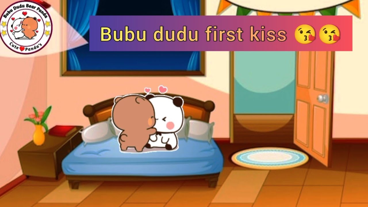 Bubu Dudu First Kiss 😘 ll Bubu dudu bear panda #funny #firstkiss - YouTube