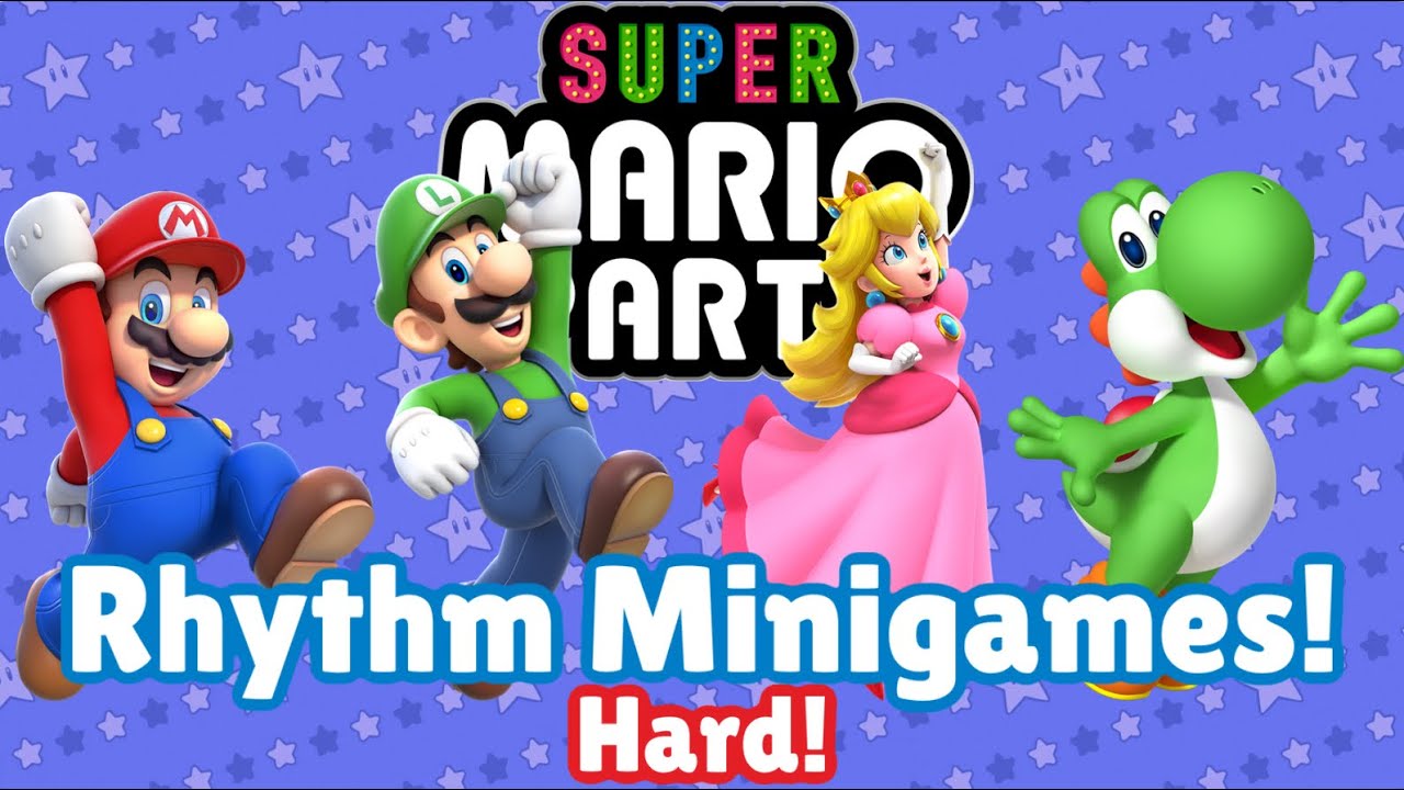 CAN I GET PERFECT SCORES IN EVERY SINGLE RHYTHM MINIGAME?! Super Mario ...