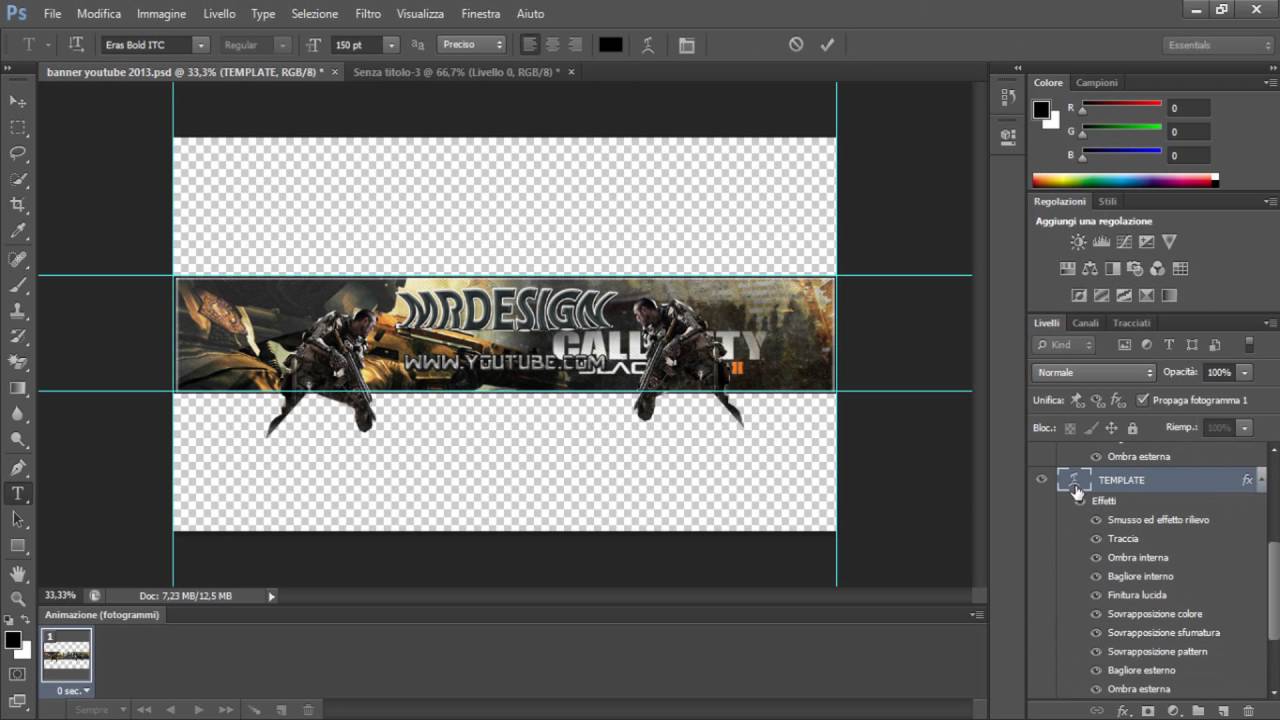HOW TO EDIT BANNER TEMPLATE - YouTube