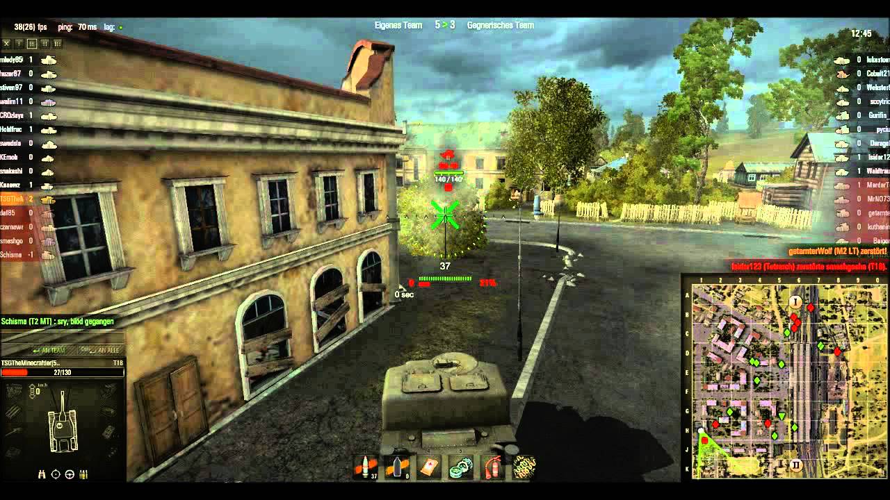 World of Tanks Gameplay #3-T18 on Ensk - YouTube