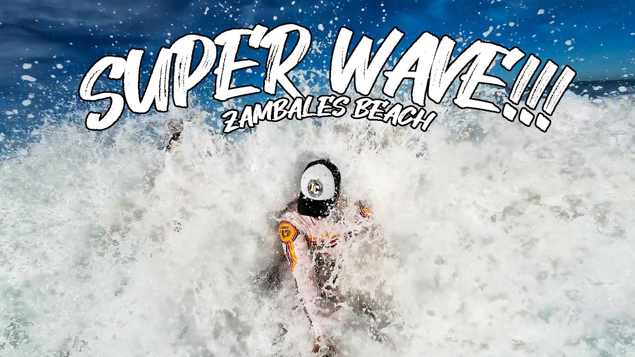SUPER WAVE!!! ZAMBALES BEACH | Dolce Cabanas Beach Resort - YouTube