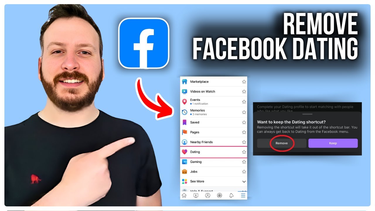How To Remove FB Dating Shortcut - YouTube